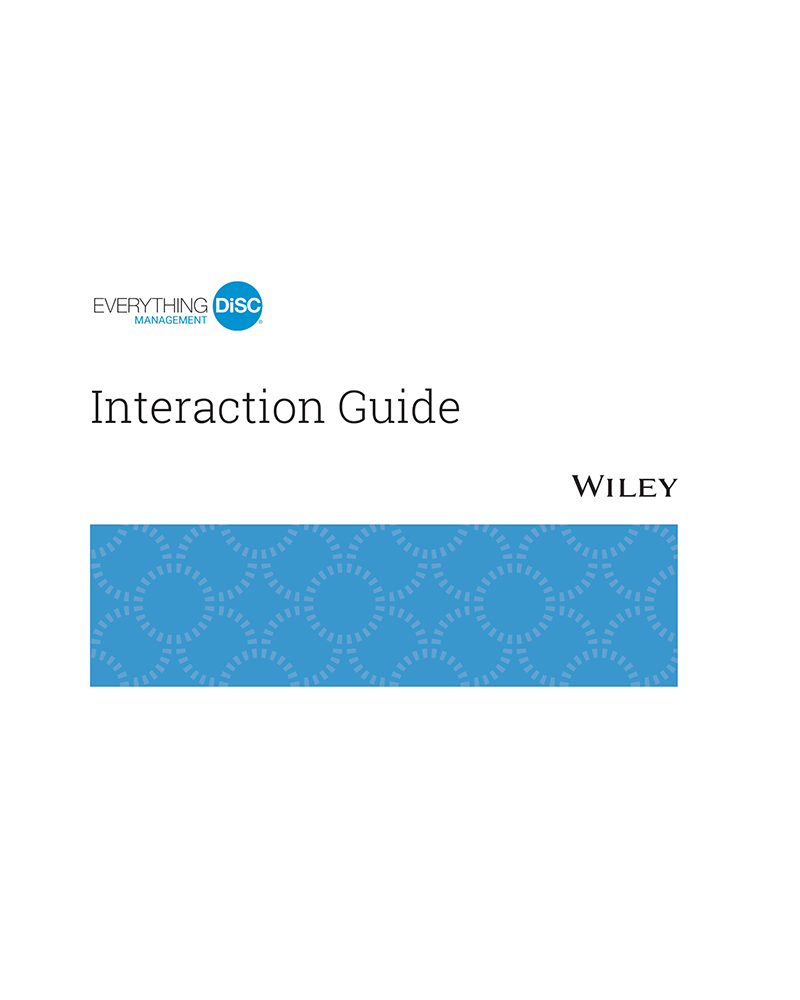 Everything DiSC® Management Interaction Guides (Pack of 25)