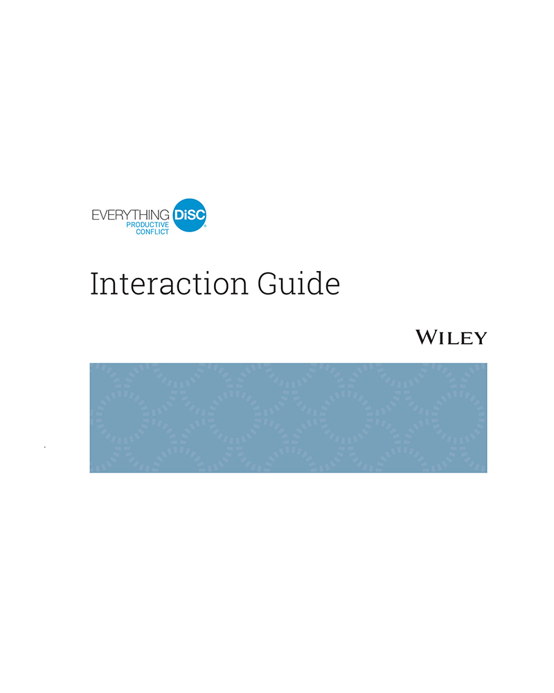 Everything DiSC® Productive Conflict Interaction Guide (Set of 25)
